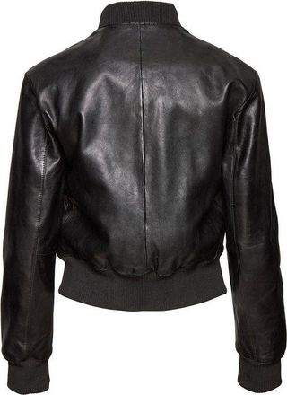 Apple of Eden Lederjacke (1-St) mit elastischem Bund & Eingrifftaschen