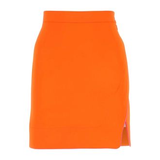 Vivienne Westwood Femme, Jupes, Orange, Taille: 34 FR Mini jupe en polyester orange