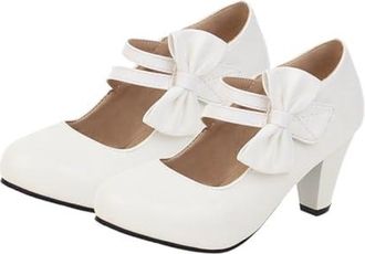 Yardwe Chaussures Talons &Eacute;pais Femme &Eacute;l&eacute;gantes avec Noeud Hauts Confortables Antid&eacute;rapants Chaussures Chic pour Soir&eacute;es et &Eacute;v&eacute;nements