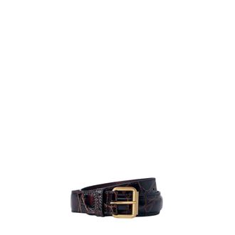 Dries Van Noten Gepr&auml;gter Lederg&uuml;rtel - - Accessories - Damen - Rot - 95 CM