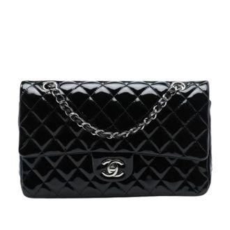 Chanel Sac bandouli&egrave;re vintage Chanel &agrave; double rabat - Femme - Pre-owned - Noir - Taille: ONE Size