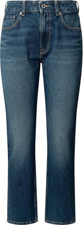 Pepe Jeans London Damen Straight Mw Mary Jeans, Blau (Denim-4A3), 34W x 32L