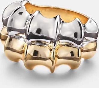 Jennifer Fisher Bague Double Murphy en plaqu&eacute; or 10 ct