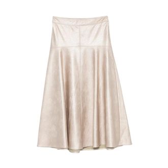 Forte_Forte My Skirt - - Skirts - Damen - Beige - S