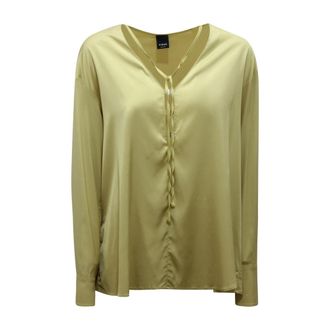 Pinko Fluido Fuoco Blusa T09 - - Blouses & Shirts - Damen - Gr&uuml;n - S