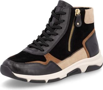 Remonte Damen High-Top Sneaker D1S70, Frauen Halbschuhe,lose Einlage,Sportschuhe,Freizeitschuhe,Turnschuhe,Laufschuhe,mid Cut,schwarz Kombi (03),40 EU
