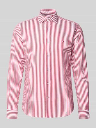 Tommy Hilfiger Tailored Fit Businesshemd aus Baumwoll-Mix