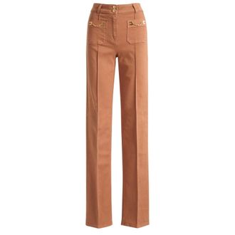 Elisabetta Franchi Pantalone Mod Jeans - - Trousers - Damen - Braun - W26