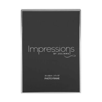 Impressions Bilderrahmen, versilbert, l&auml;nglich, d&uuml;nn, modern und stylisch, 20,3 x 30,5 cm