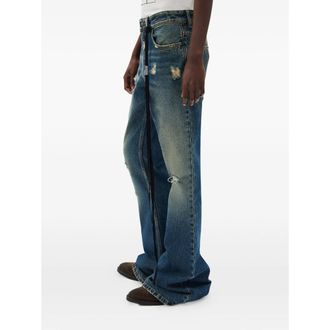 Ann Demeulemeester Toos Slim Bootcut Distressed Jeans