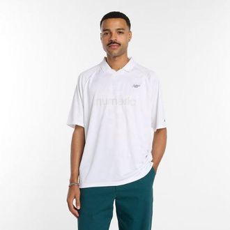 New Balance Homme Numeric Team Jersey en Blanc, Poly Knit, Taille 2XL