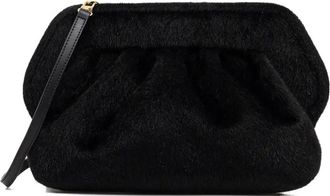Themoir&egrave; gathered clutch bag - Schwarz