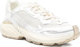 Represent Mesh and Perforated Sneakers - White