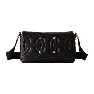 Borbonese Femme, Sacs, Noir, Taille: ONE Size Sac bandouli&egrave;re Matelass&eacute;