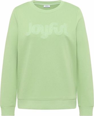 Cecil Sweatshirt - - Sweatshirts & Hoodies - Damen - Gr&uuml;n - L