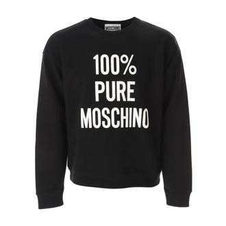 Moschino Reines Langarm-Sweatshirt Schwarz - - Sweatshirts & Hoodies - Herren - Schwarzk - M