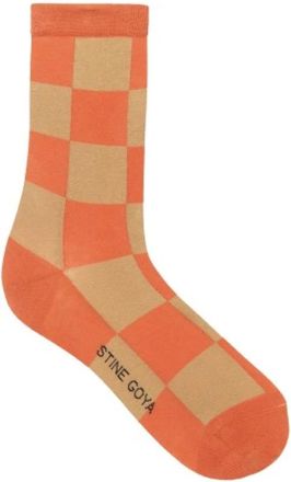 Stine Goya Femme, Sous-vêtements, Multicolore, Taille: ONE Size Chaussettes Rayées Beige