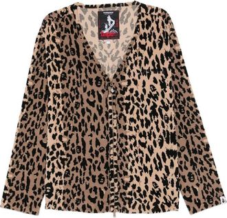 A Bathing Ape X Kazuki Kuraish Leopard-pattern V-neck Jacket