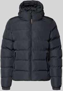 Superdry Steppjacke mit Label-Stitching und Kapuze