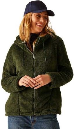 Regatta Sweat &agrave; capuche en polaire Orielle pour femme, kaki fonc&eacute;, 38