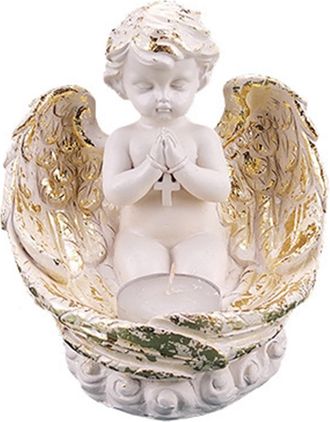 Generico Engel-Kerzenhalter, Engelsfigur im europ&auml;ischen Stil, Kerzenhalter f&uuml;r Statue, dekorative Kerzenhalter f&uuml;r die Dekoration des Jahrestags der Hochzeit 