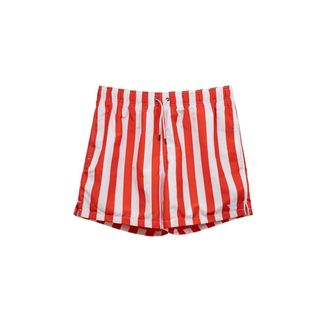 Emporio Armani Gestreifte Badeshorts - - Swimwear - Herren - Rot - M
