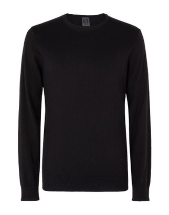 8 by YOOX COTTON-CASHMERE BLEND BASIC CREW-NECK JUMPER