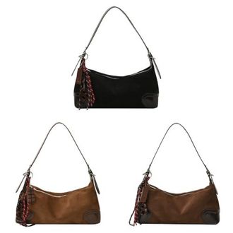 Generic Kexpery Sac &agrave; main en su&eacute;dine synth&eacute;tique de marque Faux Suede pour femme l&eacute;ger et &eacute;l&eacute;gant pour le travail les quotidiennes