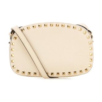 Valentino Garavani Rockstud Small Crossbody Bag - - Bags - Damen - Beige - ONE SIZE