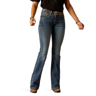 Ariat Womens Perfect Rise Chopped Ella Boot Cut Jeans in Toronto, Size 32, by Ariat