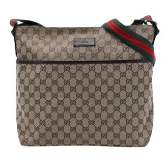 Gucci Pre-owned Canvas Umh&auml;ngetasche - - Pre-owned - Damen - Beige - ONE SIZE