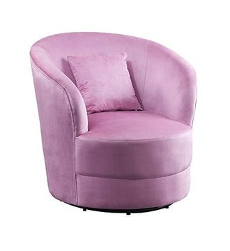 Atlantic Home Collection Sessel Colin, 360Grad, Polyester, Rosa, BxTxH: 84cm x 85cm x 84 cm