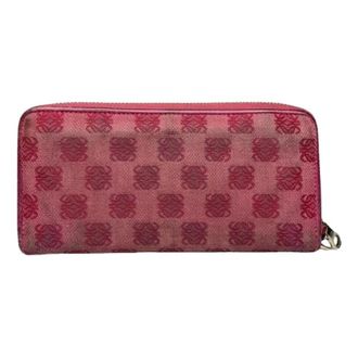 Loewe Portefeuille en coton Pre-owned - Femme - Pre-owned - Rouge - Taille: ONE Size