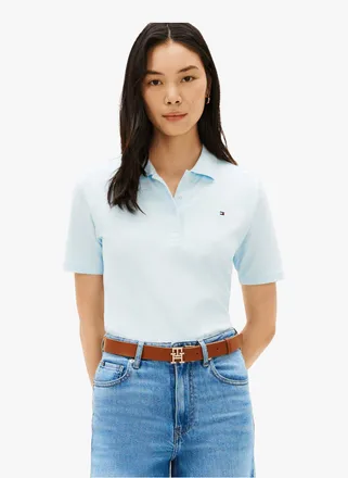 Tommy Hilfiger Polo droit en coton m&eacute;lang&eacute;