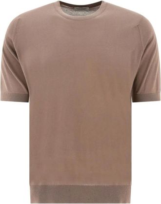 John Smedley Homme, Tops, Brun, Taille: L Kempton T-Shirt