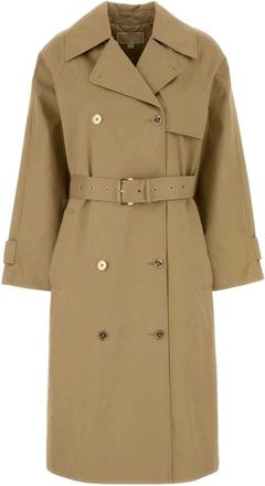 Michael Kors Femme, Manteaux, Beige, Taille: 40 FR Trench-coat en coton