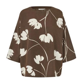 Masai Haut manches 3/4 - Femme - Tops - Brun - Taille: 40 FR