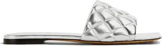 Bottega Veneta Slipper & Pantoletten - Padded Sandals - Gr. 36 (EU) - in Silber - für Damen