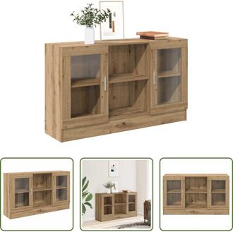 vidaXL vidaXL Buffet salle &agrave; manger - Buffet ch&ecirc;ne artisanal 120x30,5x70 cm bois ding&eacute;nierie