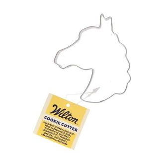 Wilton Cookie Cutter Horse Head: Keksausstecher Edelstahl, Ausstecher Set f&uuml;r Keks, Pl&auml;tzchen, Fondantdekorationen und vielem mehr - 7,7 cm