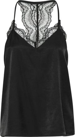 Cream Femme, Tops, Noir, Taille: 40 FR Élégant Top en Dentelle Noire