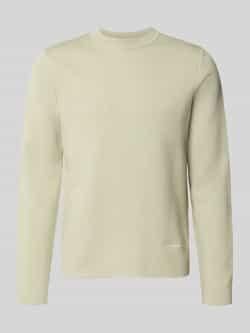 Sams&oslash;e & Sams&oslash;e Pullover aus Viskose-Mix mit Label-Stitching Modell MATT