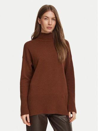 Marella Rollkragenpullover 2623366305200 Dunkelbraun Regular Fit
