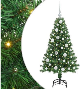 vidaXL K&uuml;nstlicher Weihnachtsbaum mit 150 LEDs mit St&auml;nder Gr&uuml;n 120 cm vidaXL