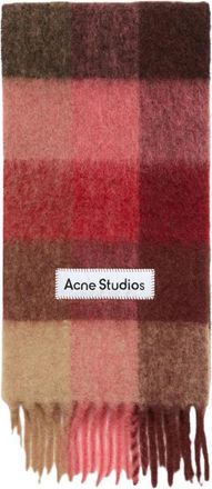 Acne Studios &Eacute;charpe en mohair &agrave; carreaux - unisex - Accessoires - Multicolore - Taille: ONE Size