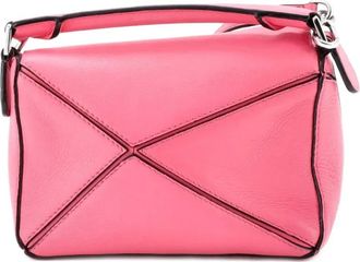 Loewe Puzzle Bag Leather Mini crossbody bag - Rosa