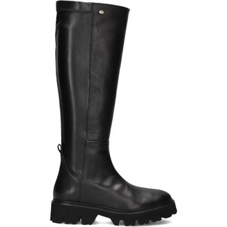 Fred De La Bretoniere Schwarze Lederstiefel mit Rei&szlig;verschluss - - Shoes - Damen - Schwarzk - 37 EU