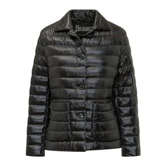 Herno Femme, Vestes, Noir, Taille: 48 FR Veste matelass&eacute;e boutonn&eacute;e