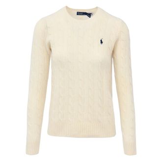 Polo Ralph Lauren Femme, Pulls, Beige, Taille: 44 FR Pull Cr&egrave;me