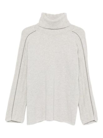 Le Tricot Perugia pull à col roulé - Gris
